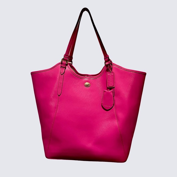 Coach | Bags | Coach Pink Peyton Leather Tote F263 | Poshmark